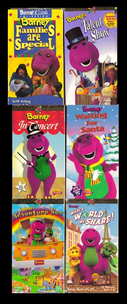 Buy barney set 6 vhs :Barney Rhymes With Mother Goose, Barney - Barney ...