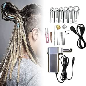 Dreadlocks Maker with 6 Head, Handheld Dreadlock Crochet Braiding ...