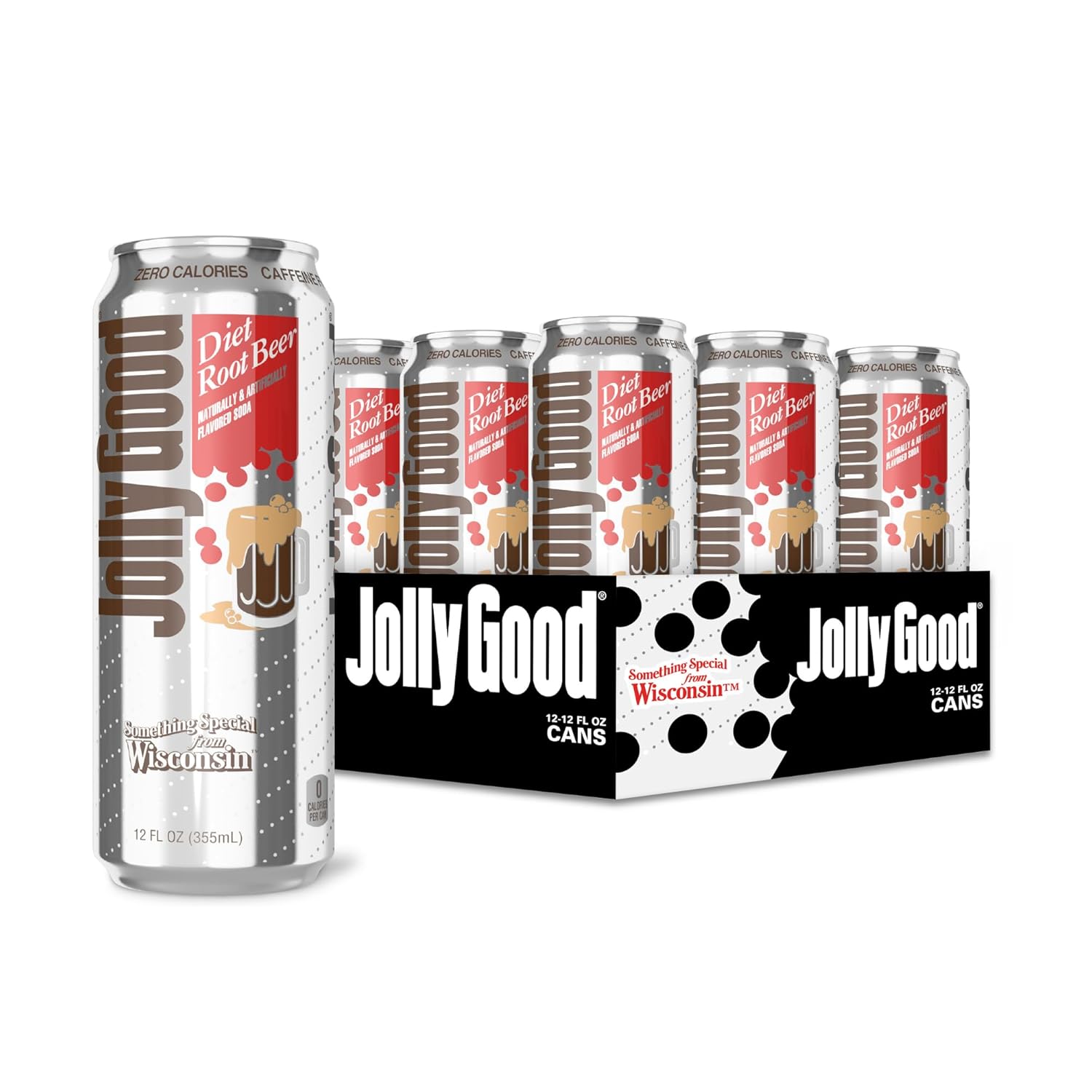 Amazon.com : Jolly Good Diet Root Beer Craft Soda, Low Calorie Drink ...
