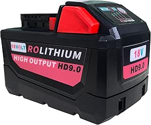 Amazon.com: for Milwaukee M18 9.0Ah Battery 18volt 48-11-1890 M18 ...