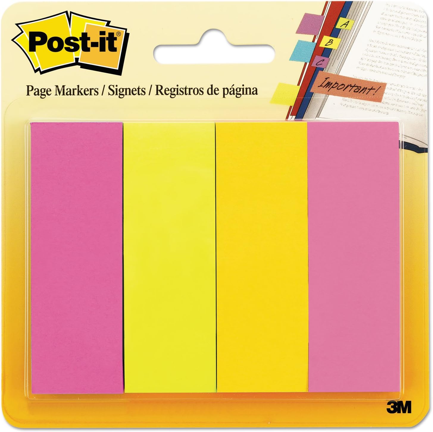 Amazon.com : Post-it Page Markers, Assorted Colors, 1 in x 3 in, 50 ...