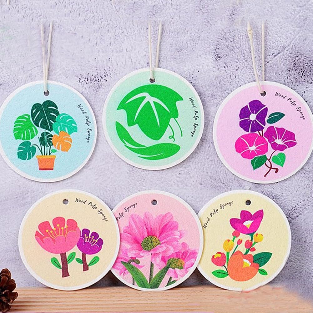 Amazon.com: Mookblank 6pcs Kitchen Cleaning sponges, Round Compressed ...