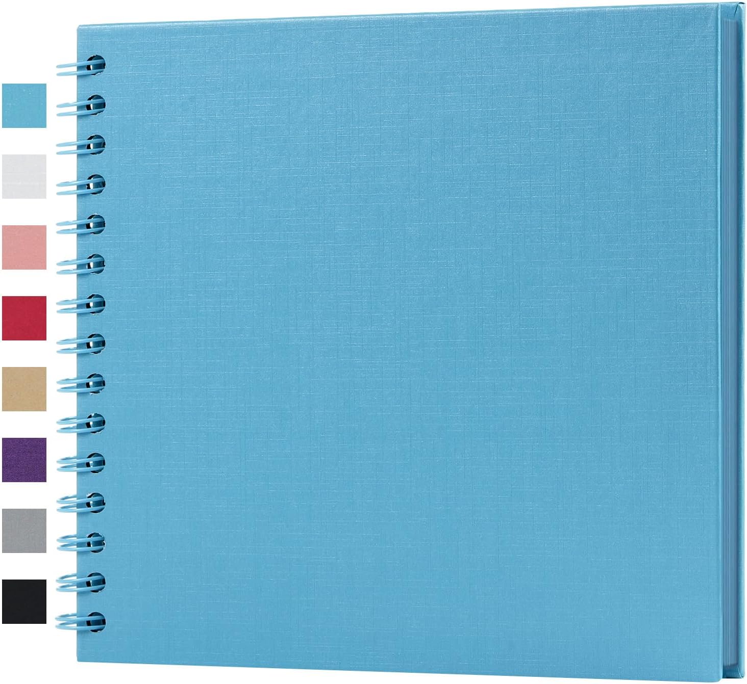 Amazon.com: potricher 8 x 8 Inch DIY Scrapbook Album 40 Pages Hardcover ...