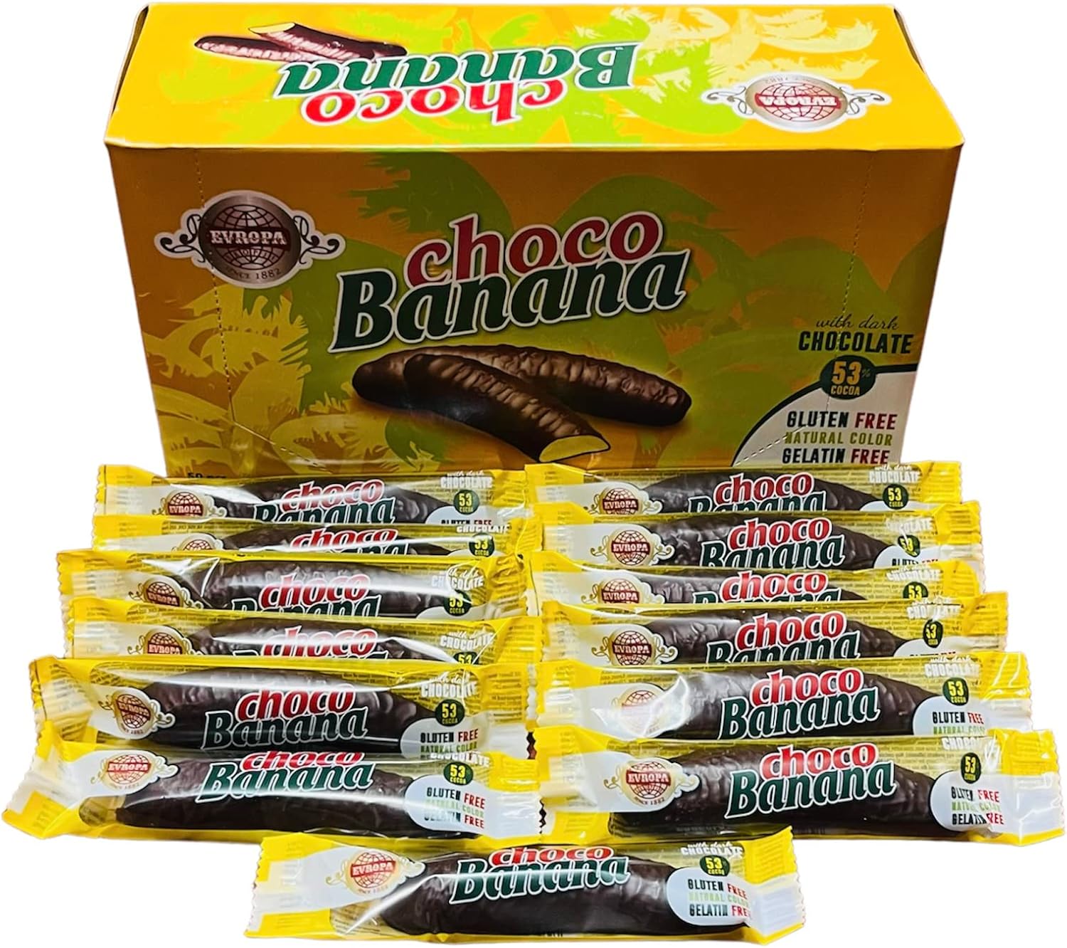 Evropa Chocolate Banana Gift box with 50 pieces of Retro Memories since ...