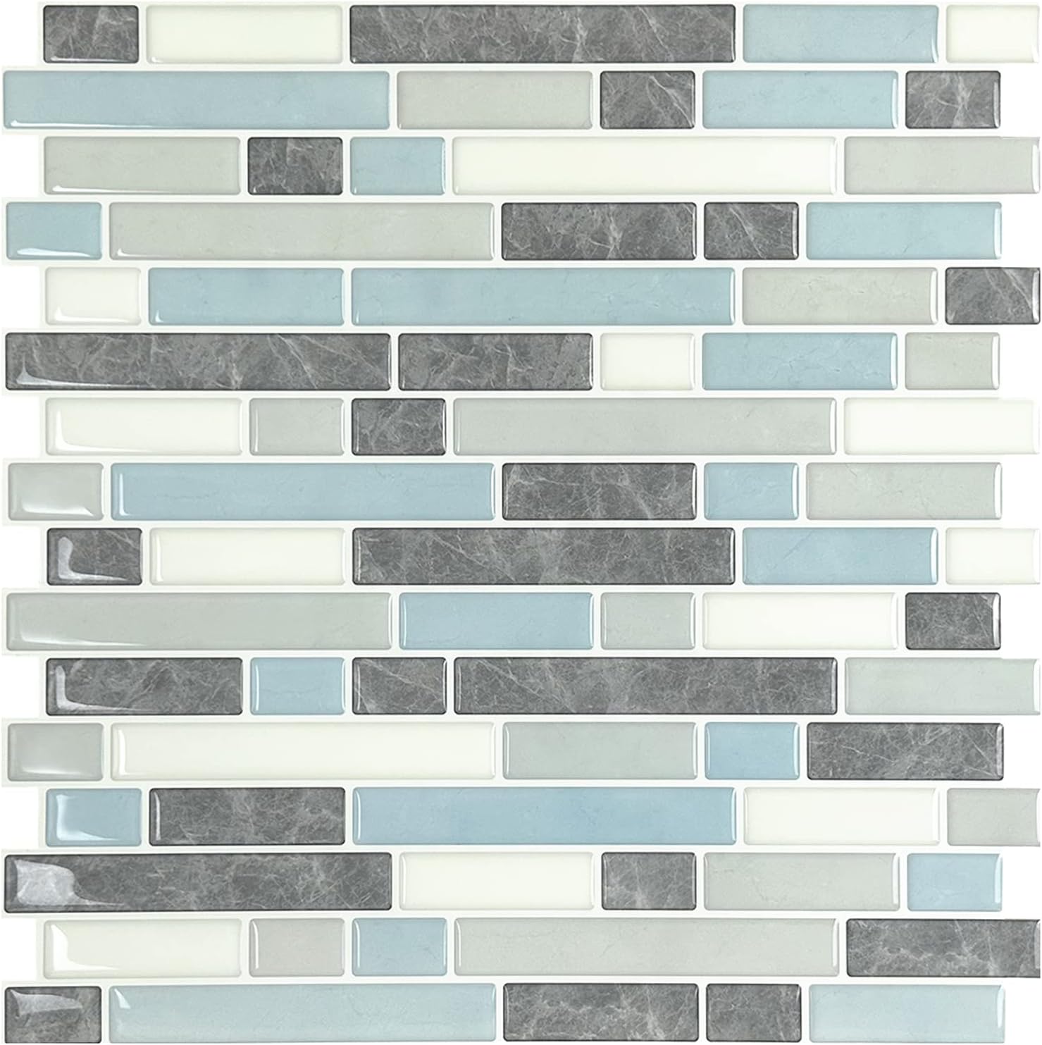 STICKGOO Thicker Design Peel and Stick Tile Backsplash, 12”×12”Stick on ...