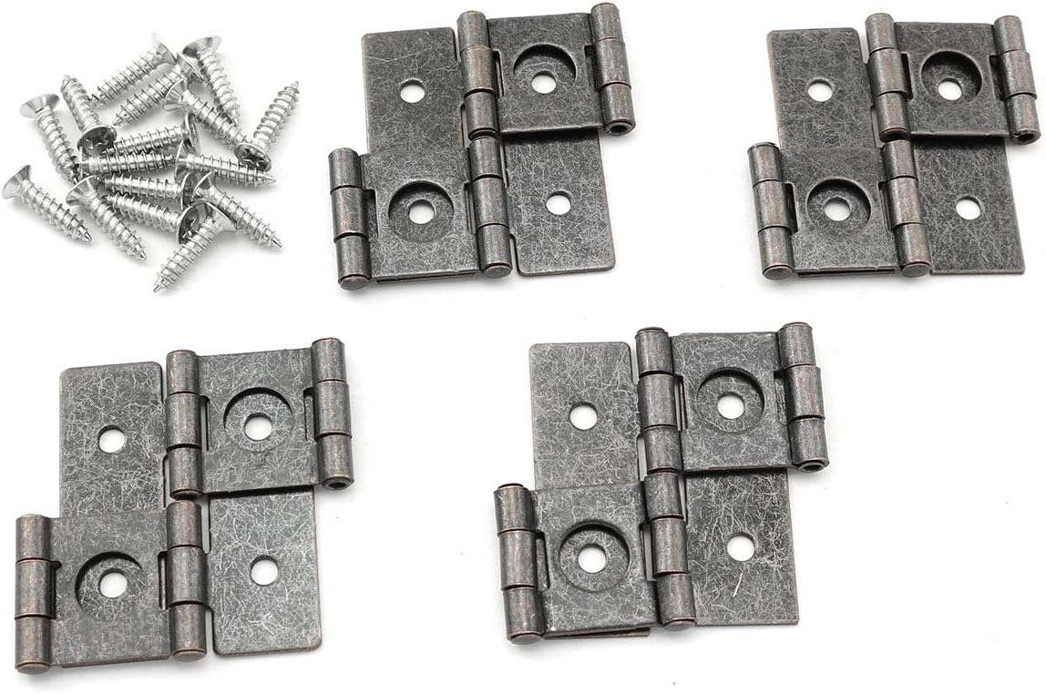 Pro Bamboo Kitchen 4pcs Retro Style Iron Hinge 46.1x42.6mm Bronze ...