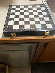 Amazon.com: Metal Chess Set for Adults and Kids – Marbling Chess Board ...