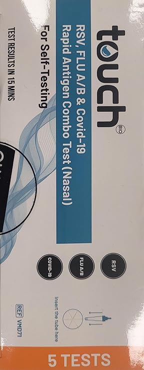 TouchBio RSV, Flu A/B & COVID-19 Rapid Antigen Test- For Self-Testing ...