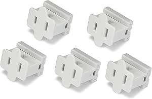 Holiday Lighting Outlet Female White Slip Plug, Zip Plug, Vampire Plug ...