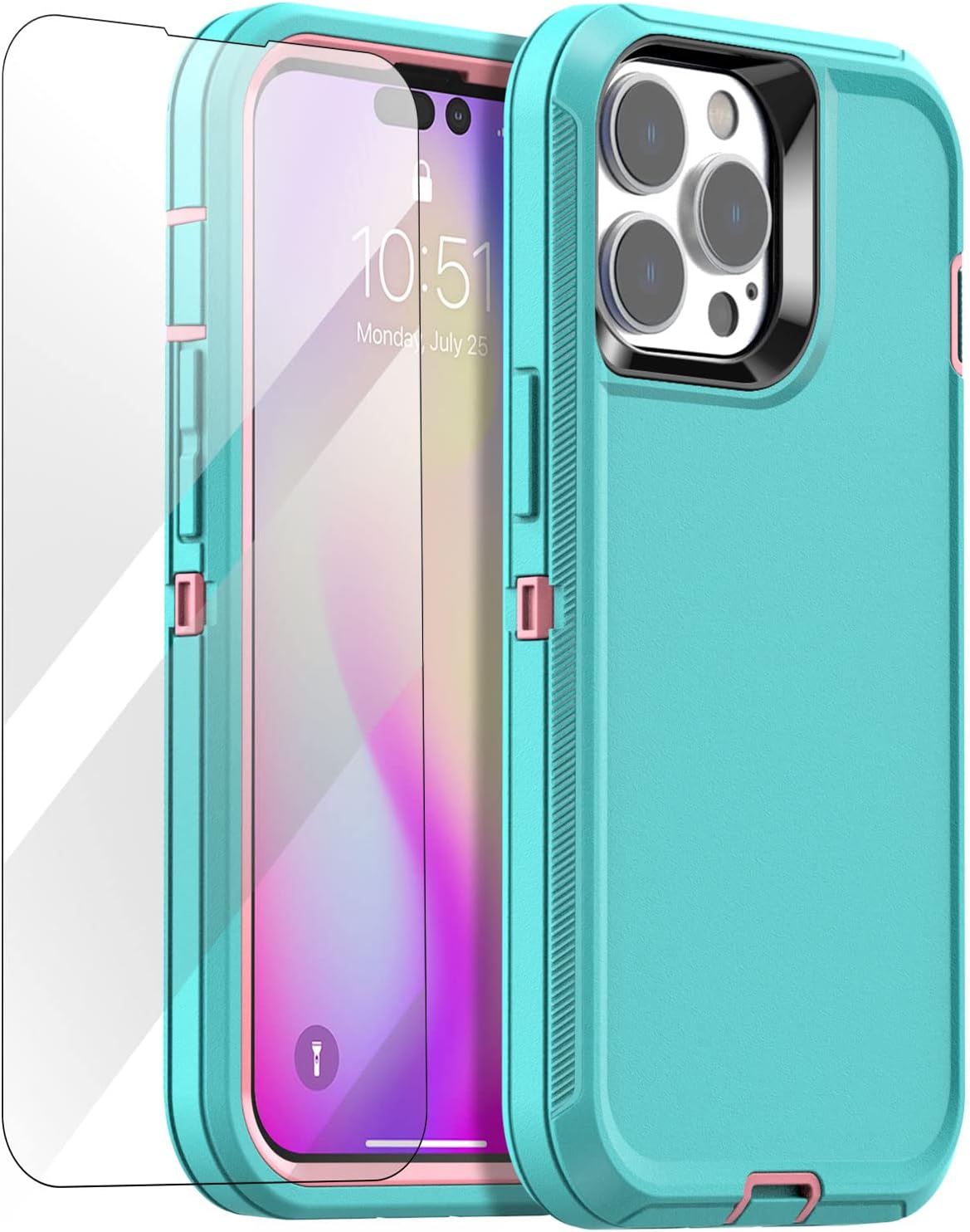 Amazon.com: AICase for iPhone 14 Pro Case(6.1") with Glass Screen ...