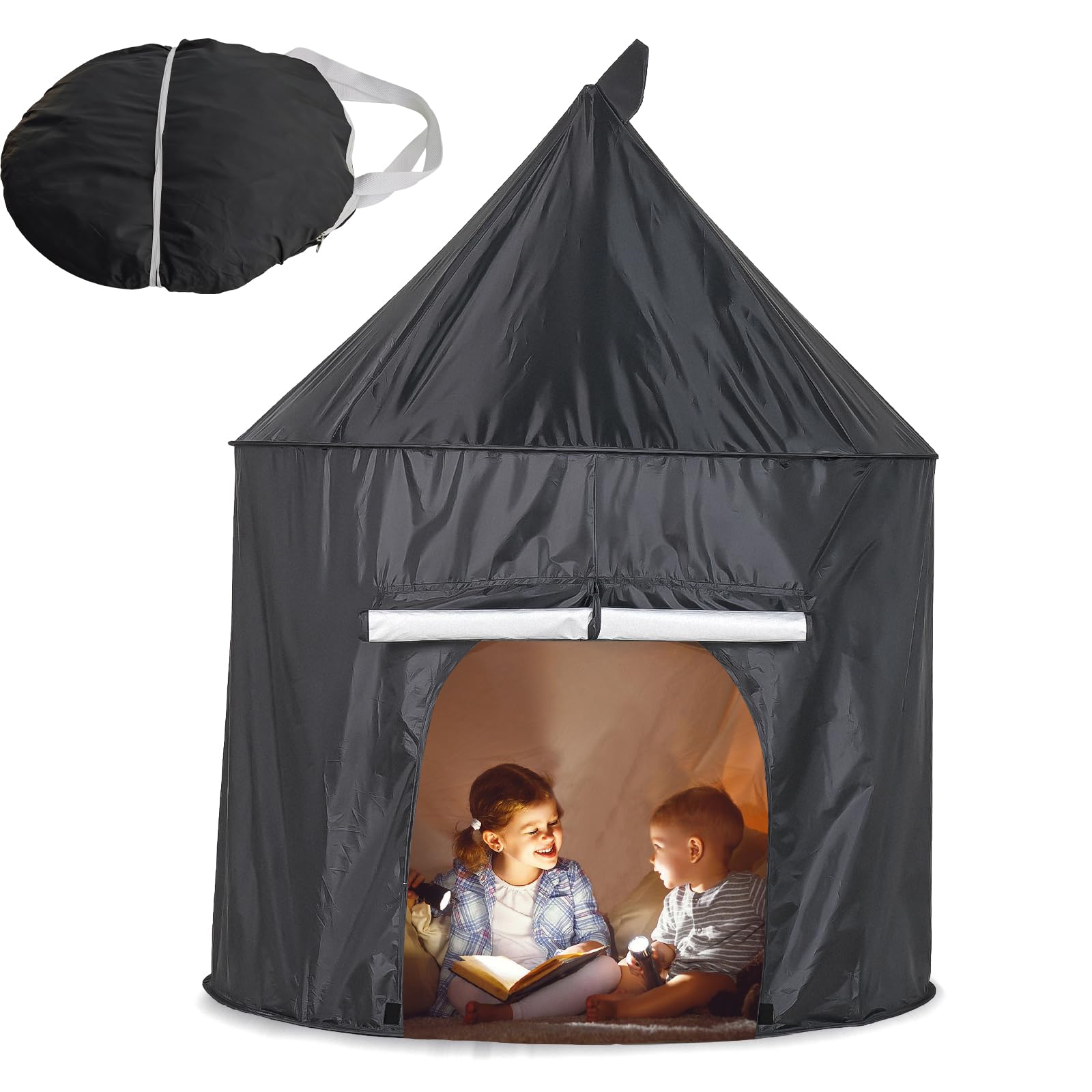 Amazon.com: Sensory Tent for Kids with Autism,Half Pop-up Blackout Tent ...