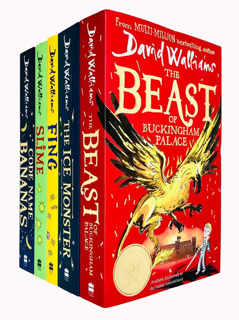 David Walliams Collection 4 Books Set (Fing, The Ice Monster, Slime ...