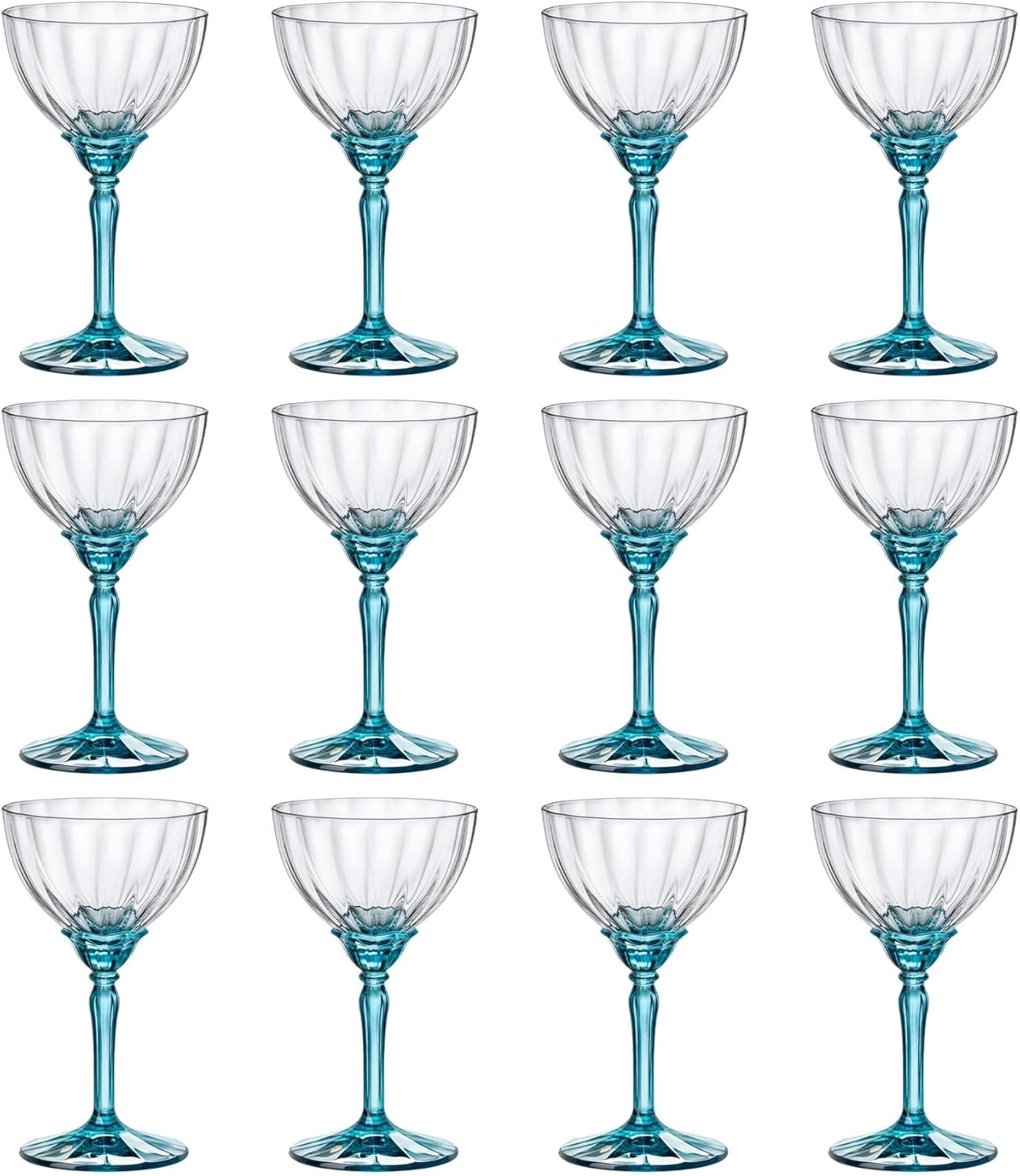 Bormioli Rocco 12x Blue 240ml Florian Espresso Martini Glasses ...