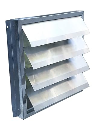 no Iron and Aluminium Exhaust Fan Louver 9-Inch, Silver Pack of 1 ...