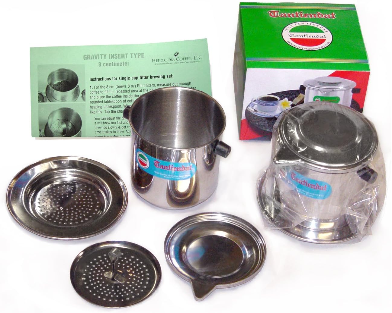 Amazon.com: Vietnamese Traditional Coffee Phin Filter 8 Ounce, Gravity ...