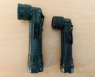 Mil-Tec Large LED Anglehead Flashlight, Olive Drab, Hand Held, 15143201 : Amazon.co.uk ...