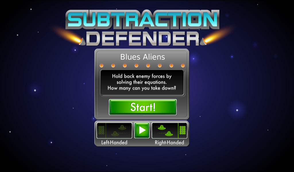 Subtraction Defender: Blues Aliens - App on Amazon Appstore
