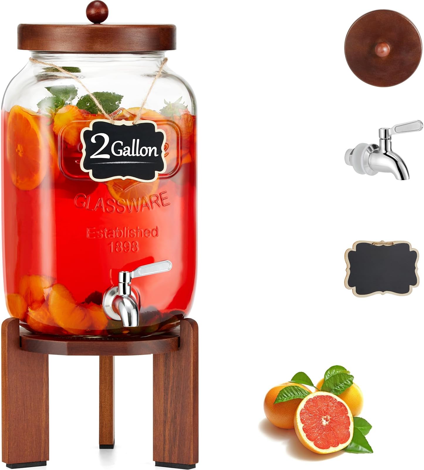 Amazon.com | Drink Dispenser for Refrigerator 2/3 Gallon (2.5L), ReaNea ...