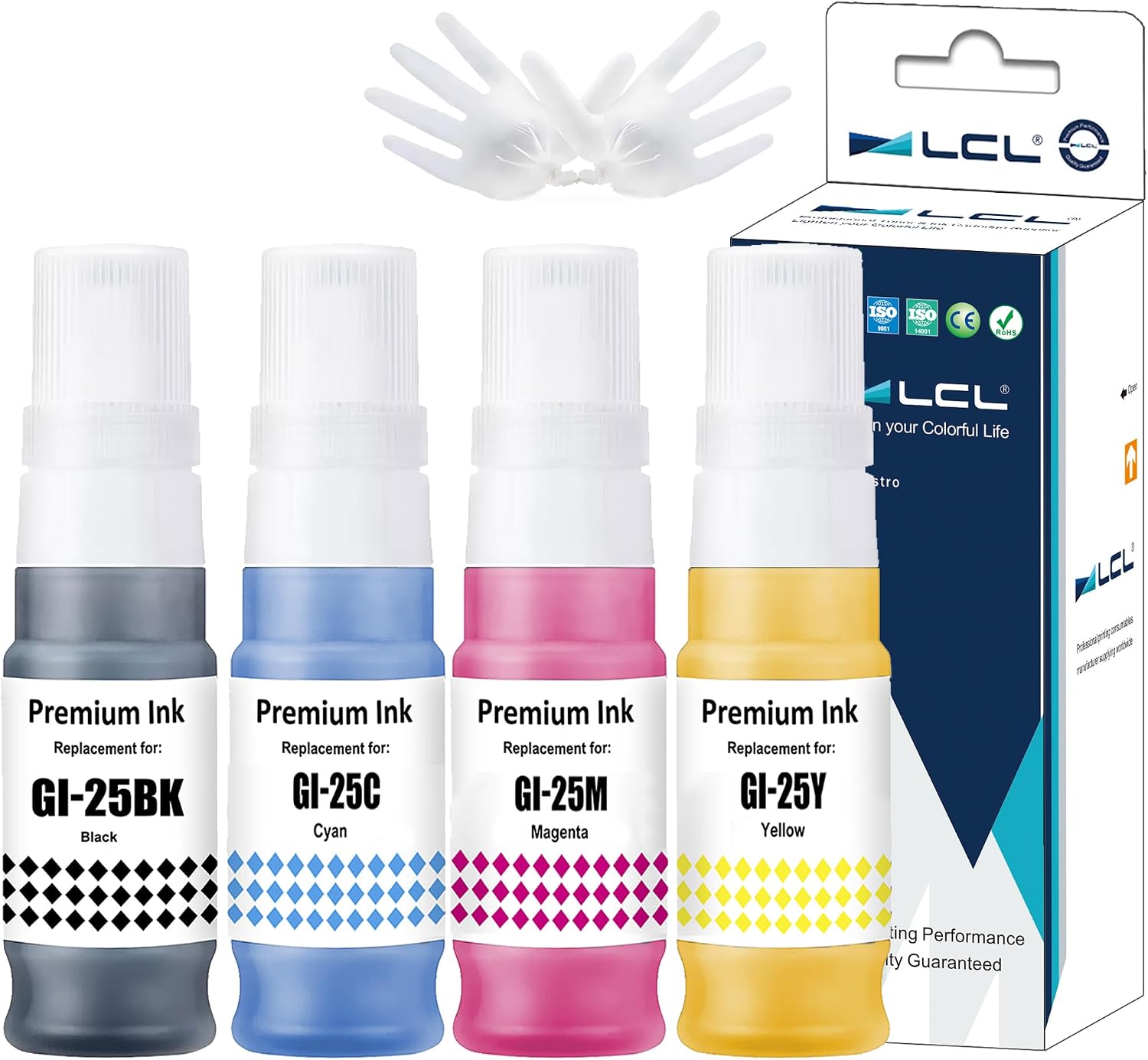 Amazon.com: LCL GI-25 Refill Bottle Ink Replacement for Canon 25 GI-25 ...