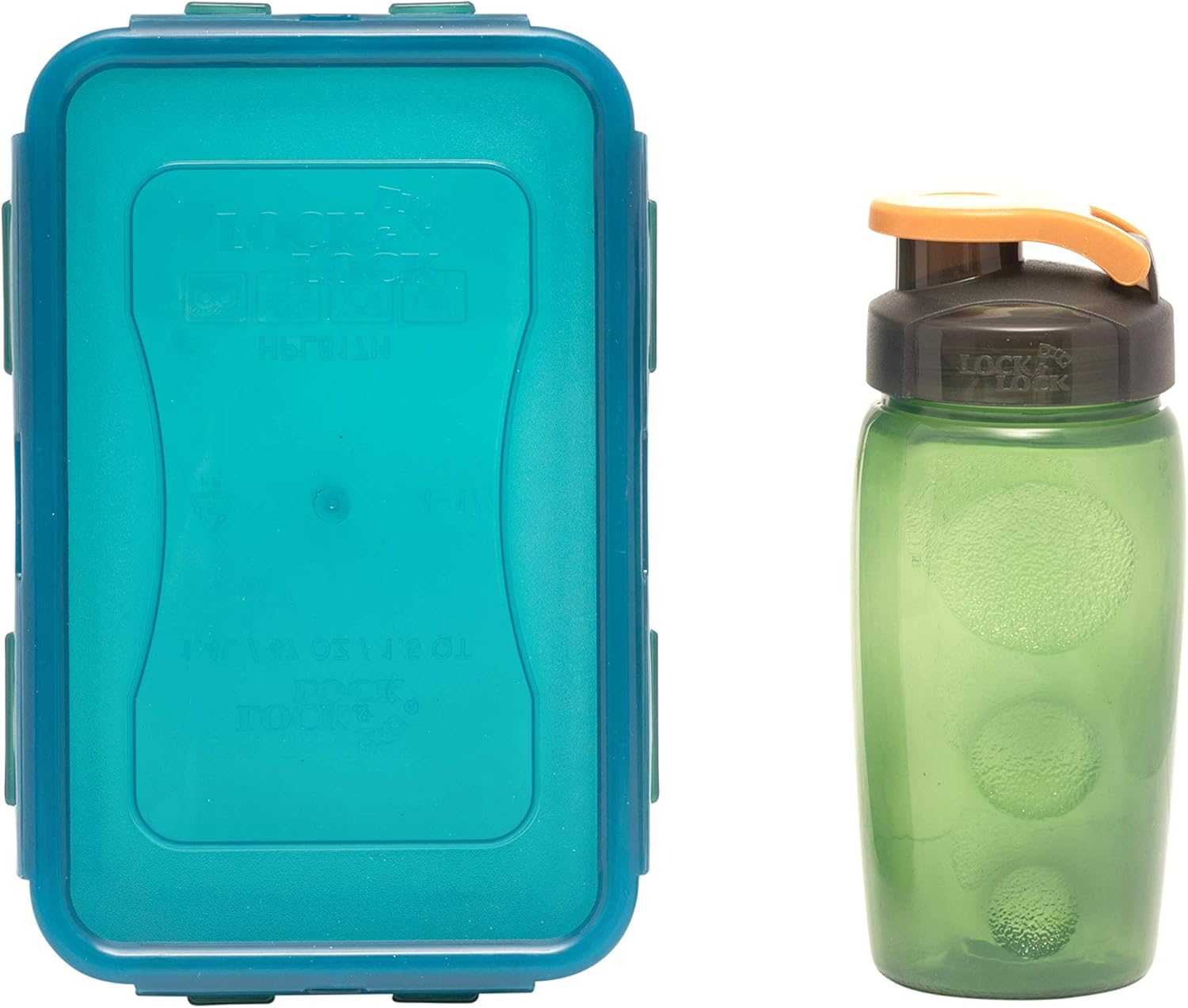 LocknLock 1.4ltr Container & 350ml Drinks Bottle, Polypropylene ...