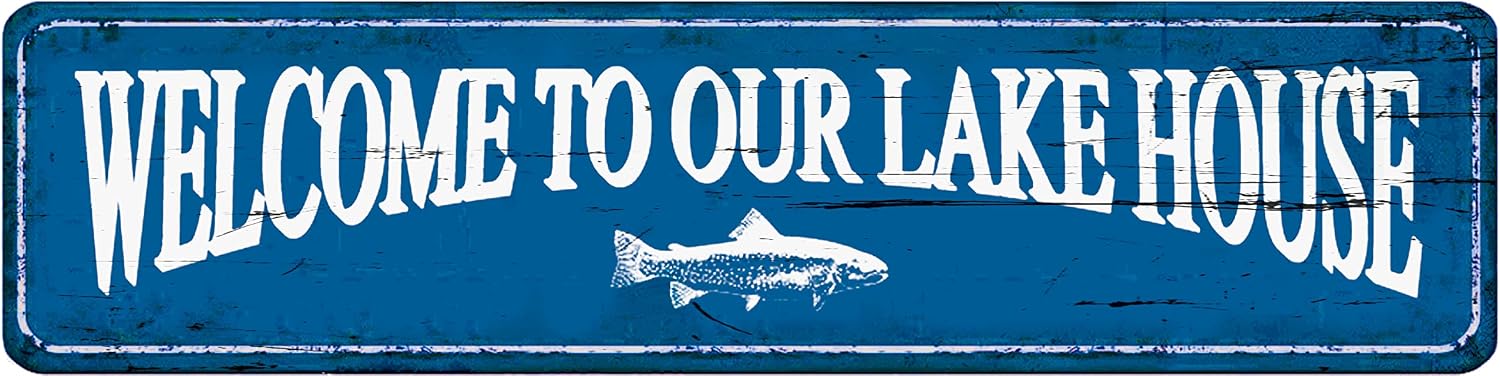 Amazon.com : Welcome to Our Lake House - Lake porch sign lake house ...