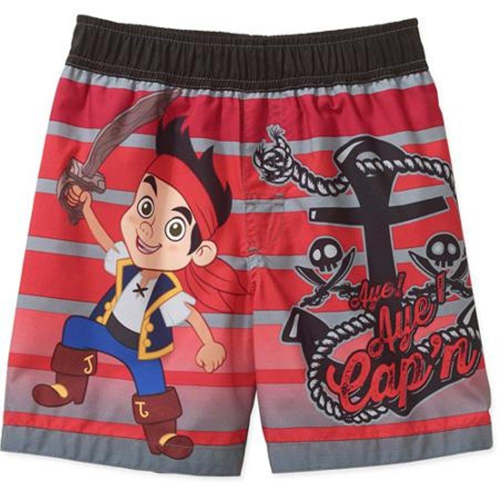 Jake and The Never Land Pirates Little Boy Swim Trunks Size 5T - Sandyswim