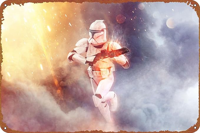 Amazon.com: Battlefront 1 Phase 1 Clone Trooper Metal Tin Sign Garage ...