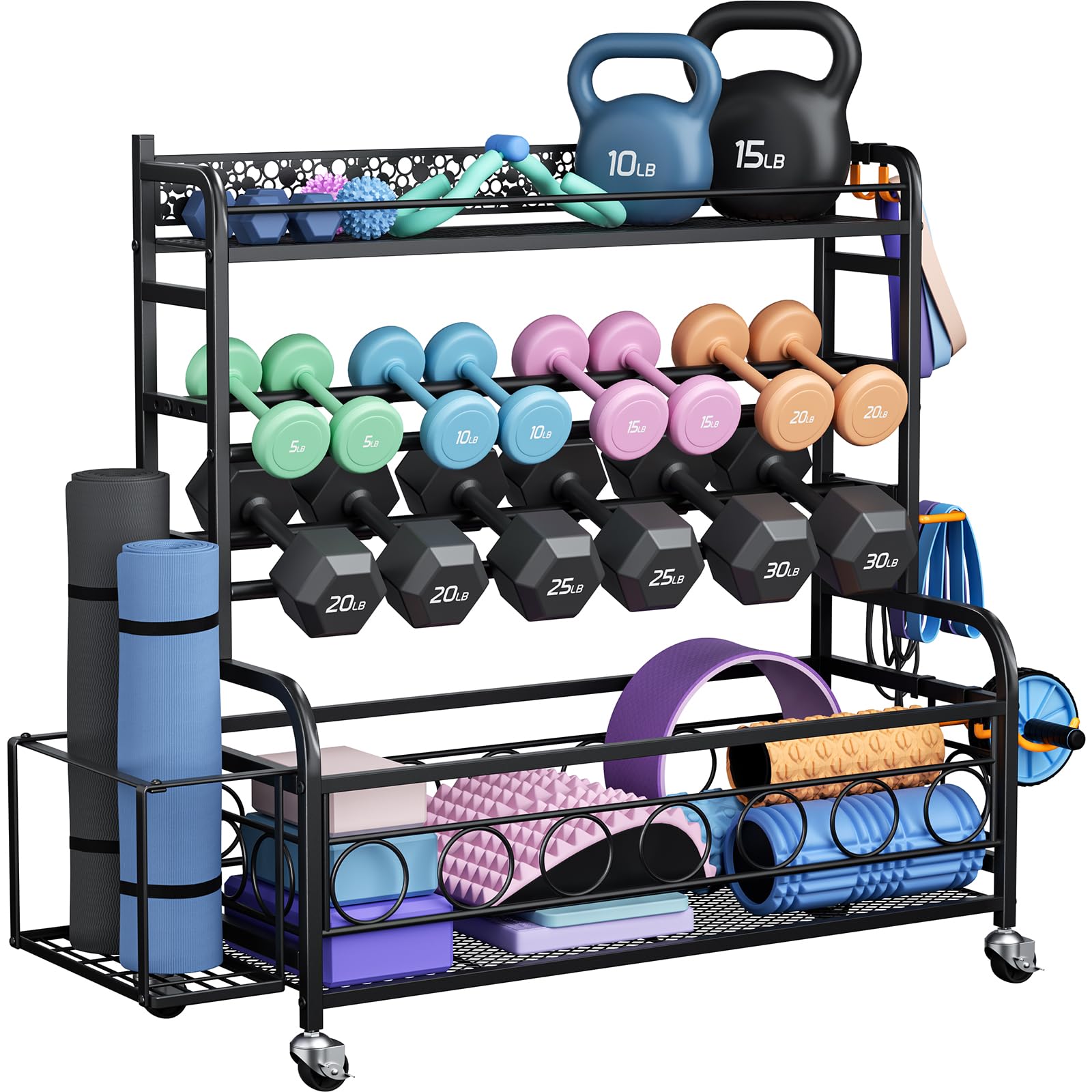 Weight Rack for Dumbbells, Dumbbell Rack Weight Stand, VOPEAK Home Gym ...