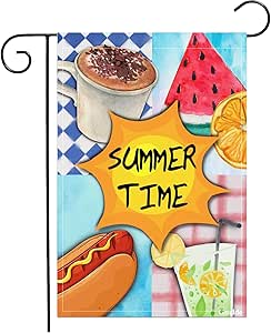 Amazon.com : Garden Flag Sunmmer Time Watermelon and Lemon Spring ...