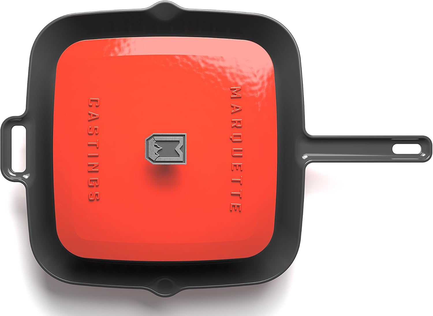 Amazon.com: M Marquette Castings Cast Iron Grill Pan with Lid, 11x11 ...