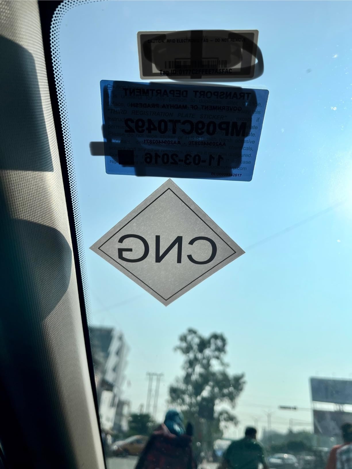 Print Experts CNG Stickers Front Side Gumming for Car, Bus Turcks Etc ...