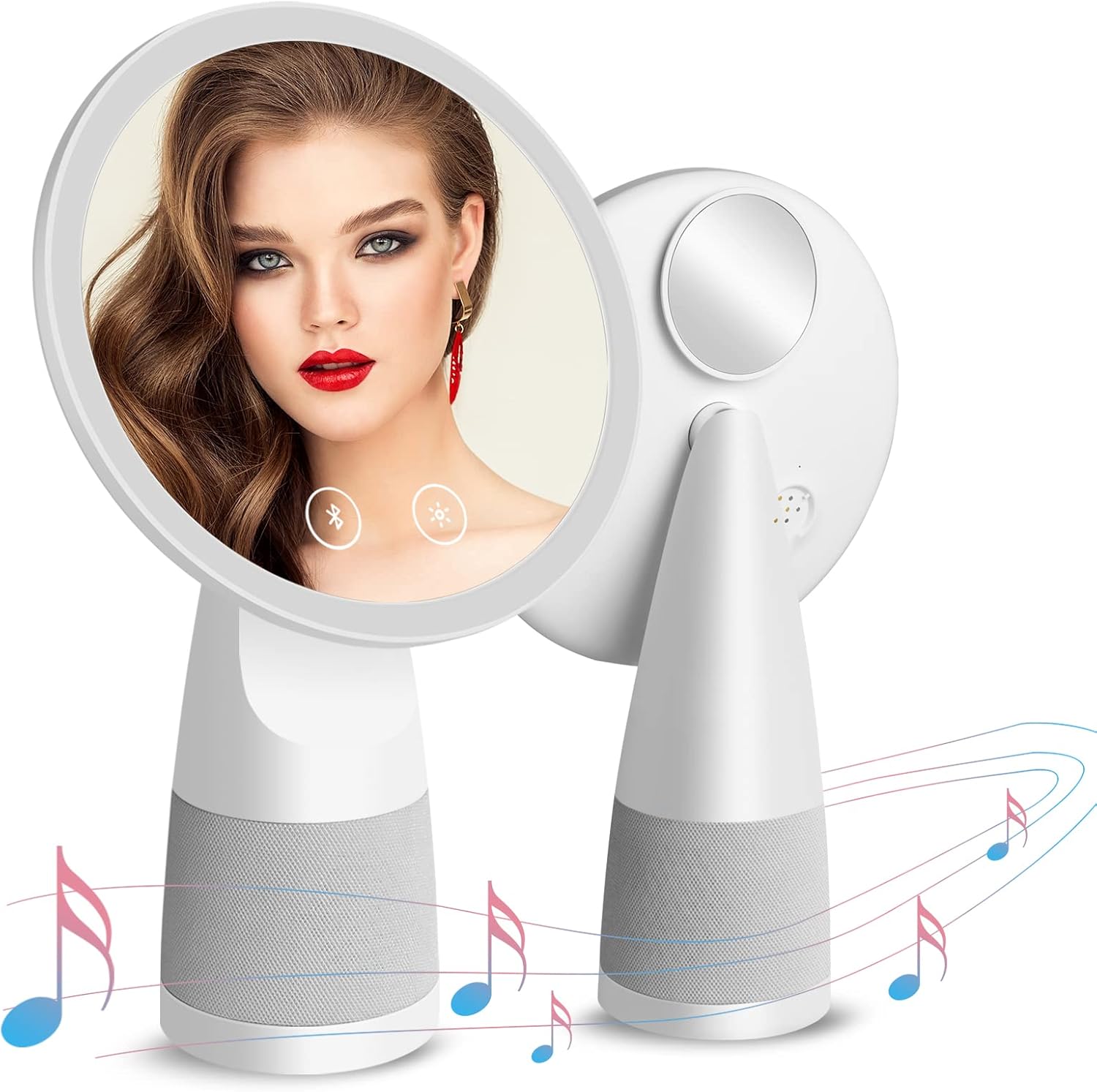 Amazon.com: SLIMOON 8.66" Vanity Mirror with Lights and Bluetooth ...