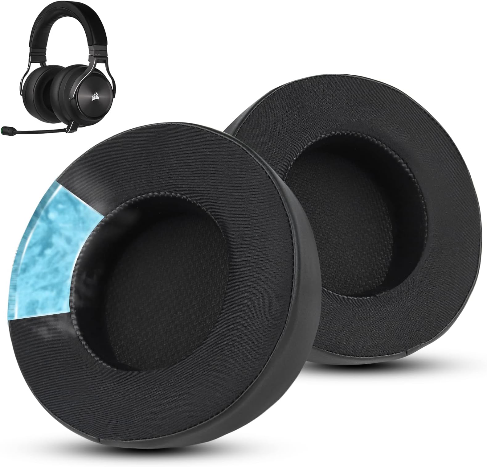 Amazon.com: SOULWIT Cooling Gel Ear Pads Replacement for Corsair ...