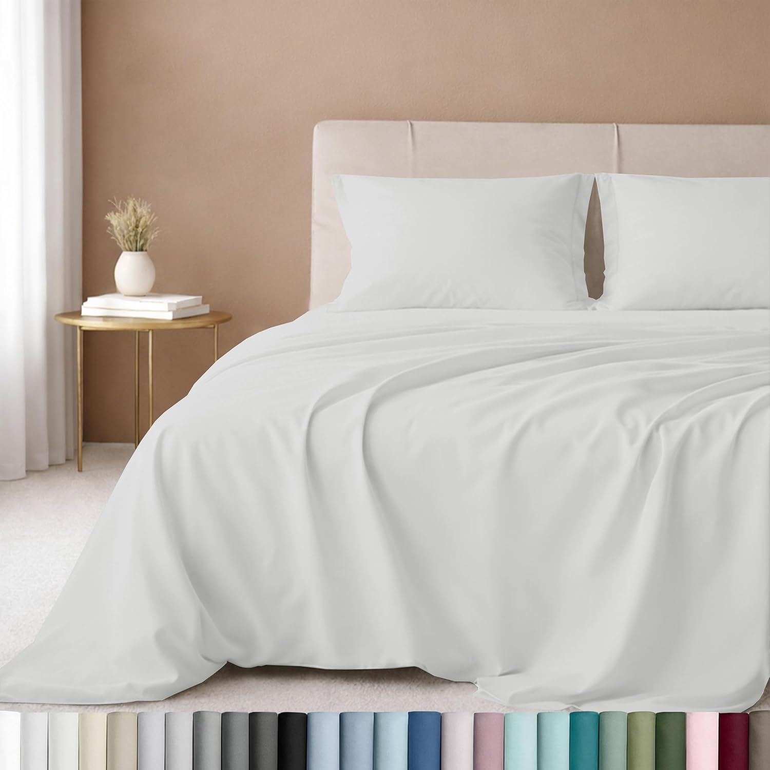 Amazon.com: California Design Den Bed Sheet Set Queen Size - 600 Thread ...