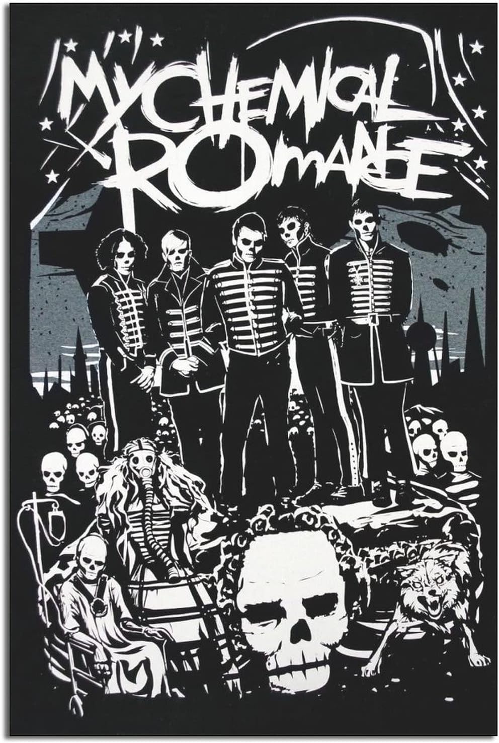 Amazon.com: My Chemical Romance Posters Hip Hop Music Art Poster Canvas ...