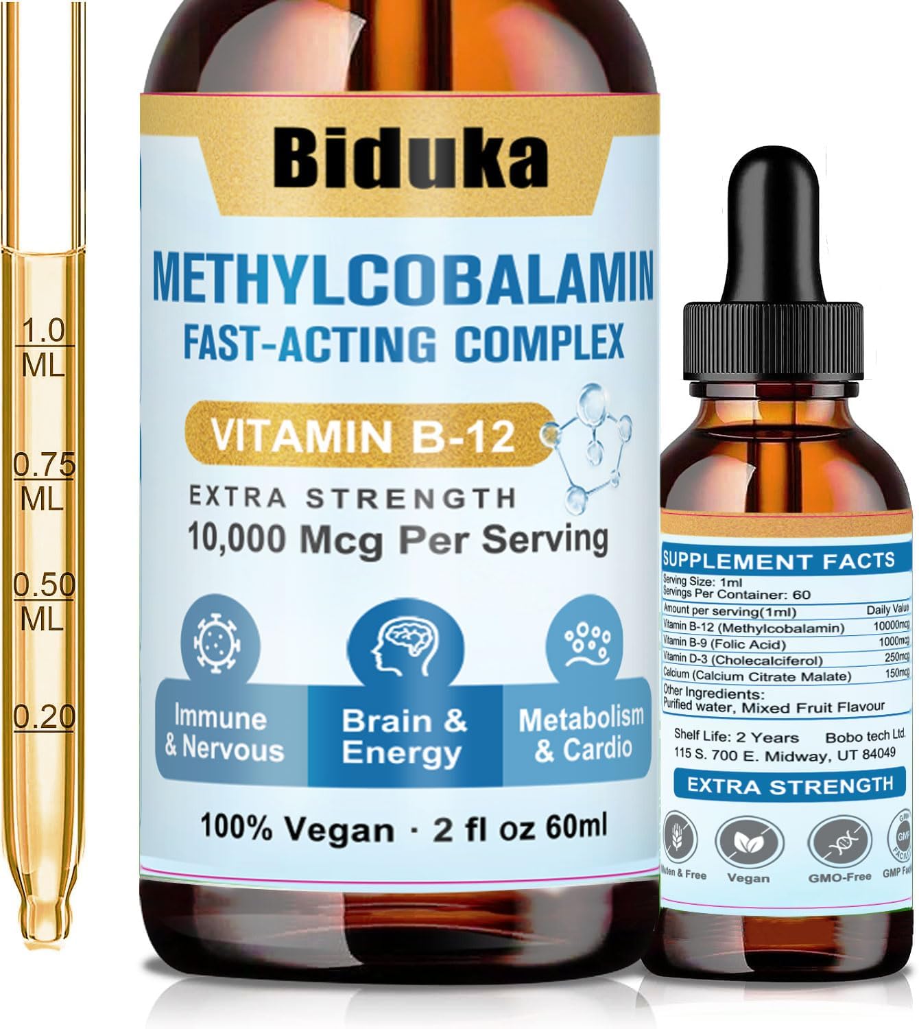 Amazon.com: Nature's Truth B12 Sublingual Liquid Drops | 10,000 mcg | 2 ...