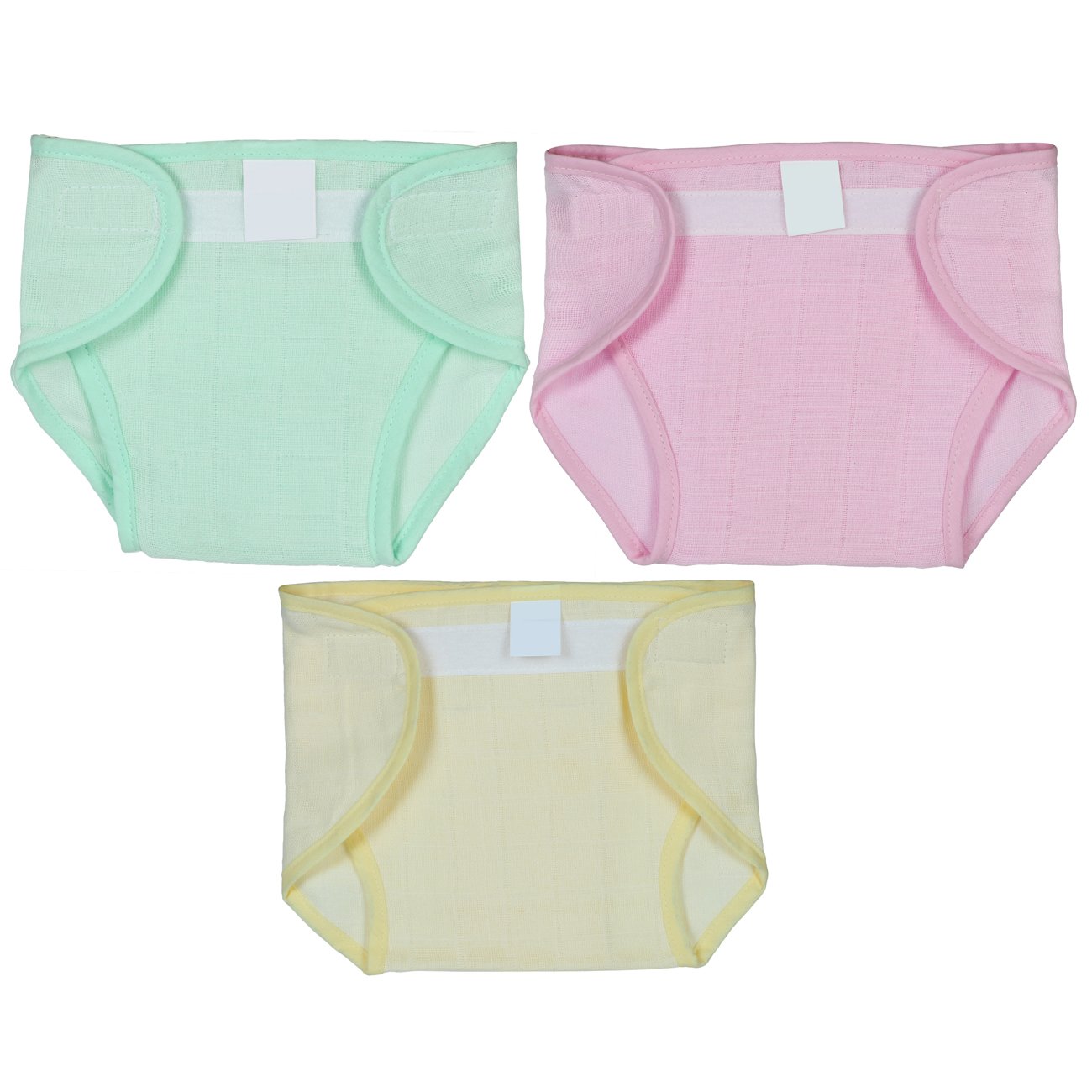 Amazon.com : Square Baby Joy Pack of 3 Diapers - Baby Girl, Padded ...