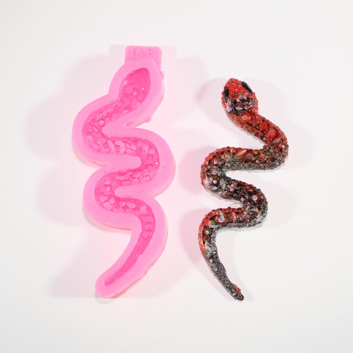 Amazon.com: Angel Wings Pink Snake Shape Silicone Mold Resin Mold Soap ...