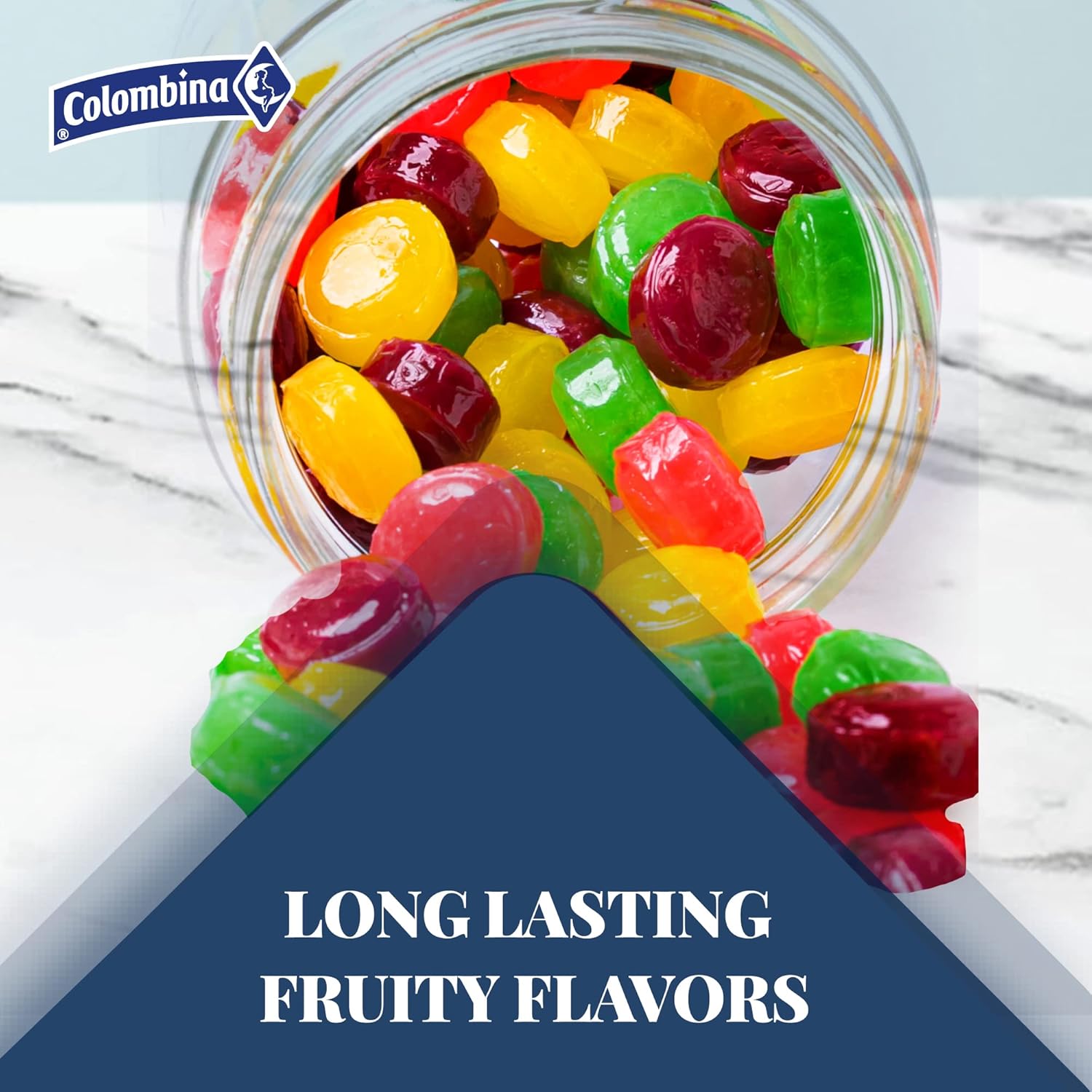 Colombina Mezcla surtida de dulces duros de frutas a granel envuelta ...