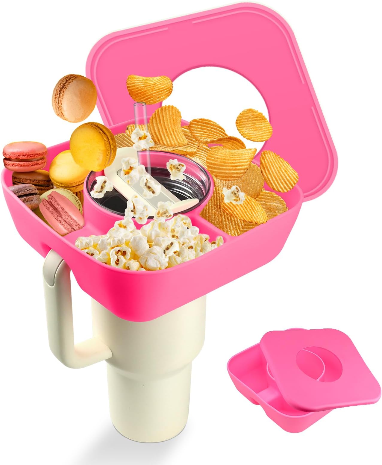 Amazon.com: ZONYEE Snack Bowl with Cover for Stanley 40oz Tumbler with ...