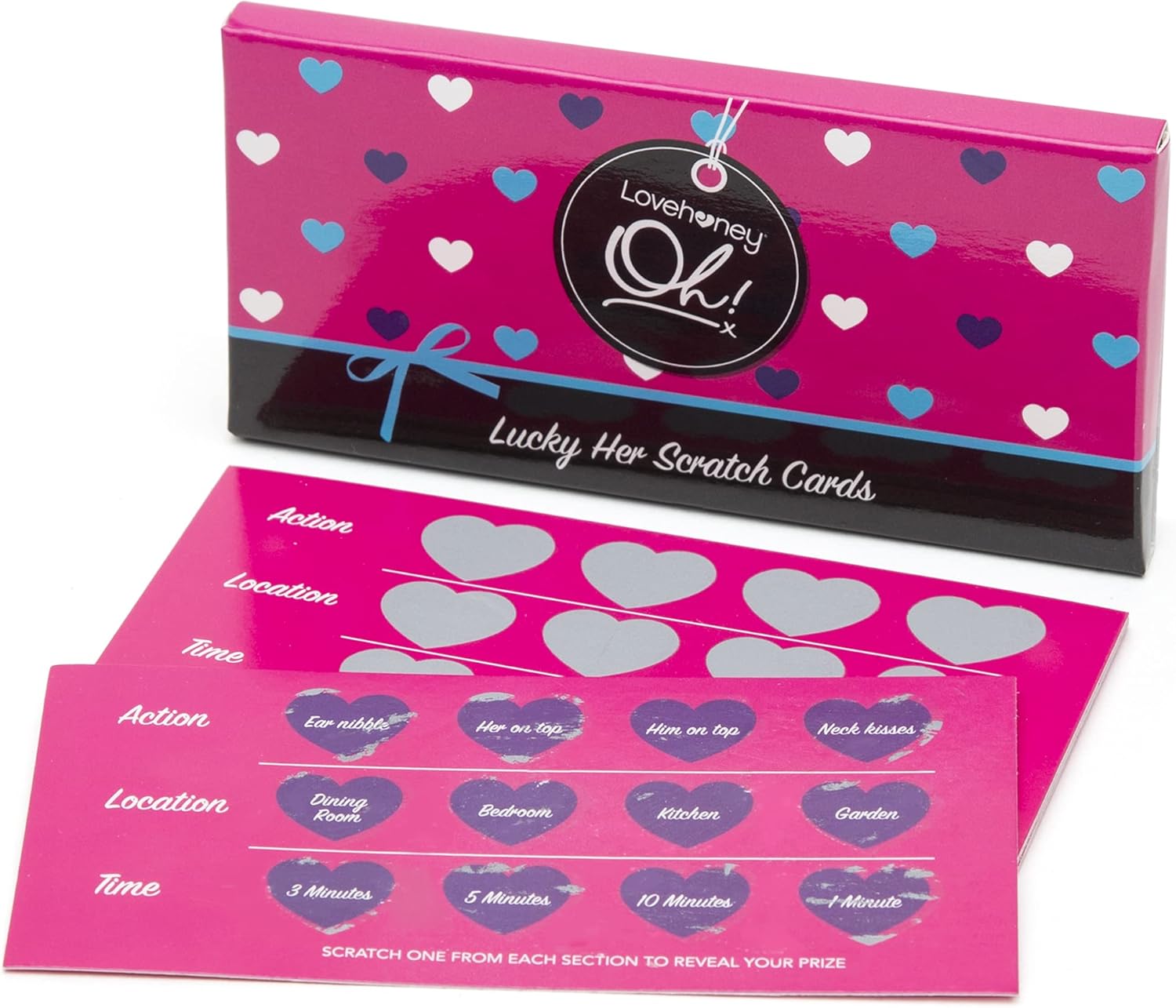 Lovehoney Multicoloured Oh! Lucky Scratch Cards for Her - Fun Games for ...