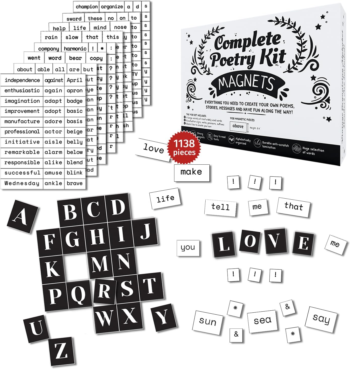 Amazon.com: Fart Lover Magnetic Poetry Kit - Words for Refrigerator ...