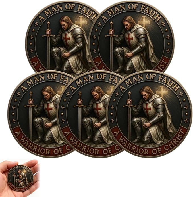Amazon.com: A Man of Faith-A Warrior of Christ Commemorative Coin, A ...