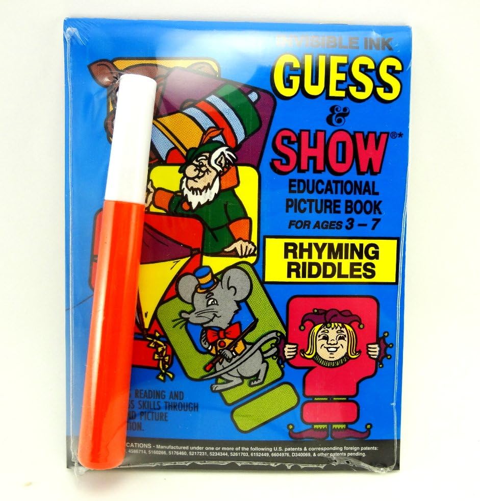 Amazon.com: Guess and Show Invisible Ink Educational Picture Book ...