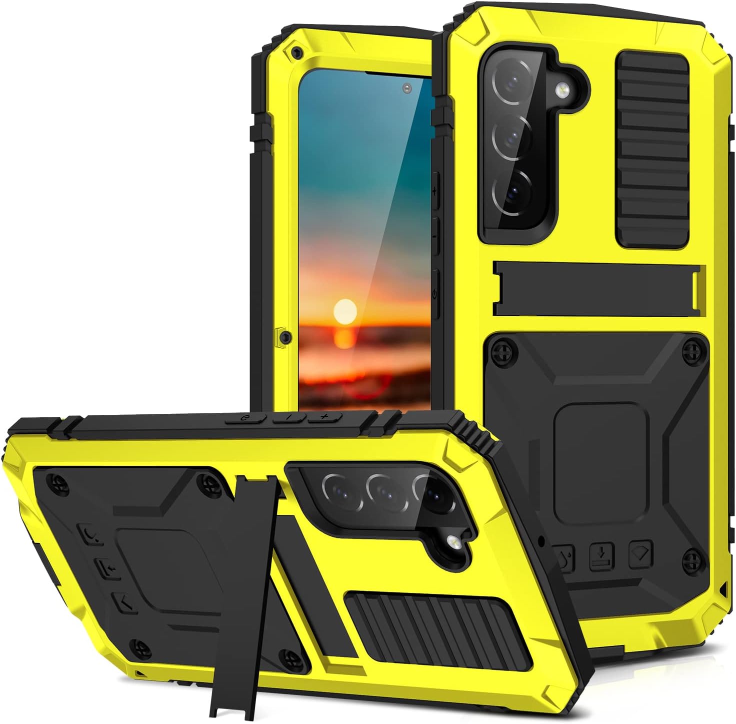 Amazon.com: AHappyPlace Compatible with Samsung Galaxy S22 Metal Case ...