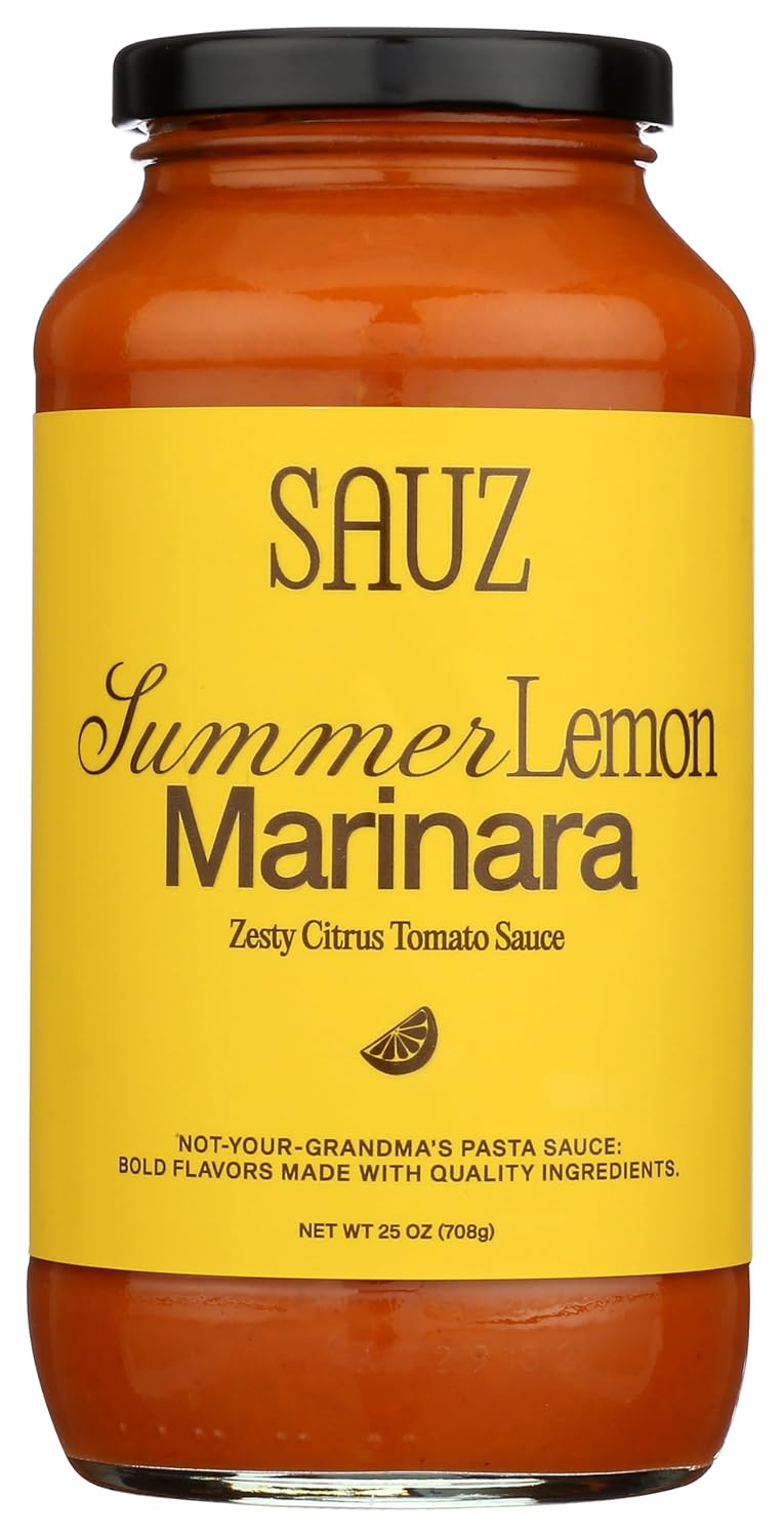 Amazon.com: Sauz Summer Lemon Marinara, 25 Oz : Grocery & Gourmet Food