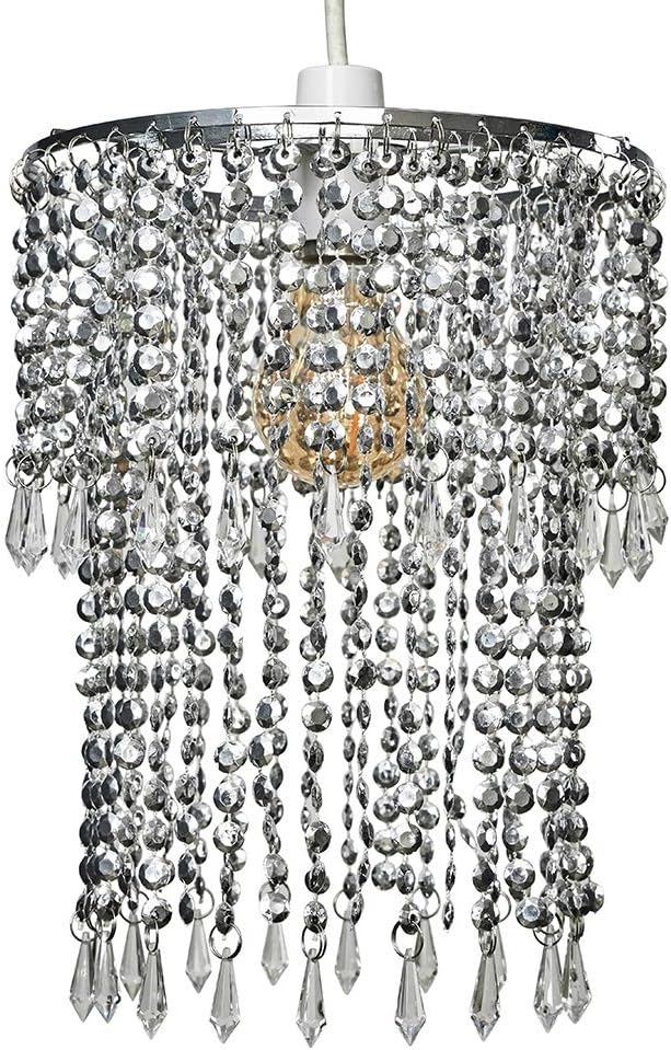MiniSun | Modern Crystal Jewel Effect Ceiling Light Shade | Pendant ...