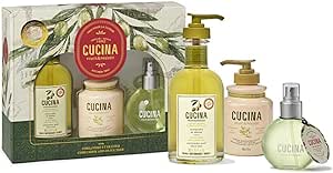 Fruits & Passion Cucina Kitchen Trio Holiday Gift Set - Hand Soap, Regenerating Hand Cream, and ...