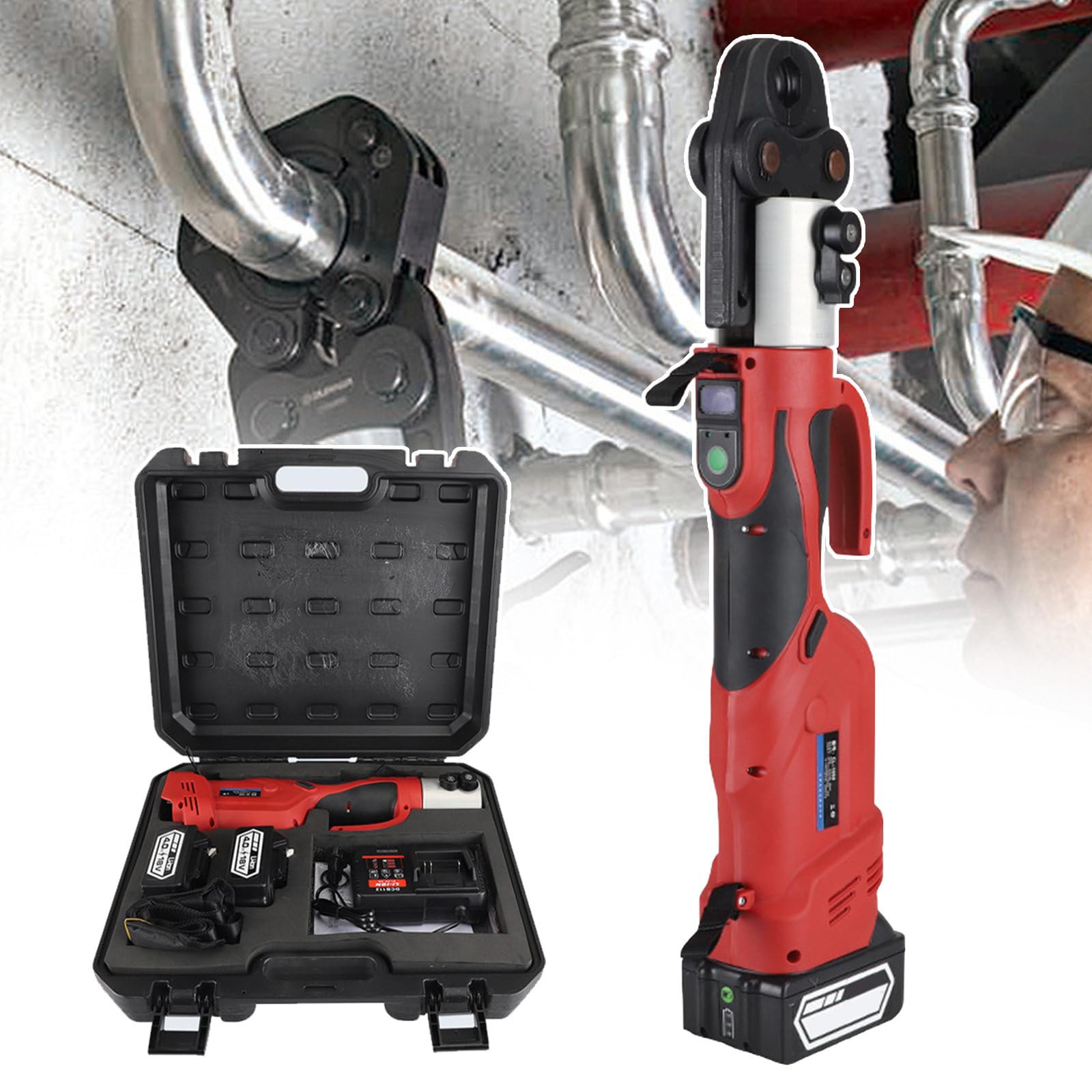 Amazon.com: Cordless Electric Copper Pipe Crimper,Hydraulic Copper ...