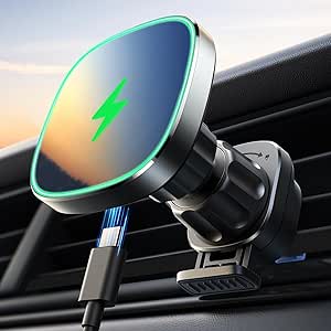 Amazon.com: JOYROOM for MagSafe Car Mount Charger, [2024 Upgraded ...